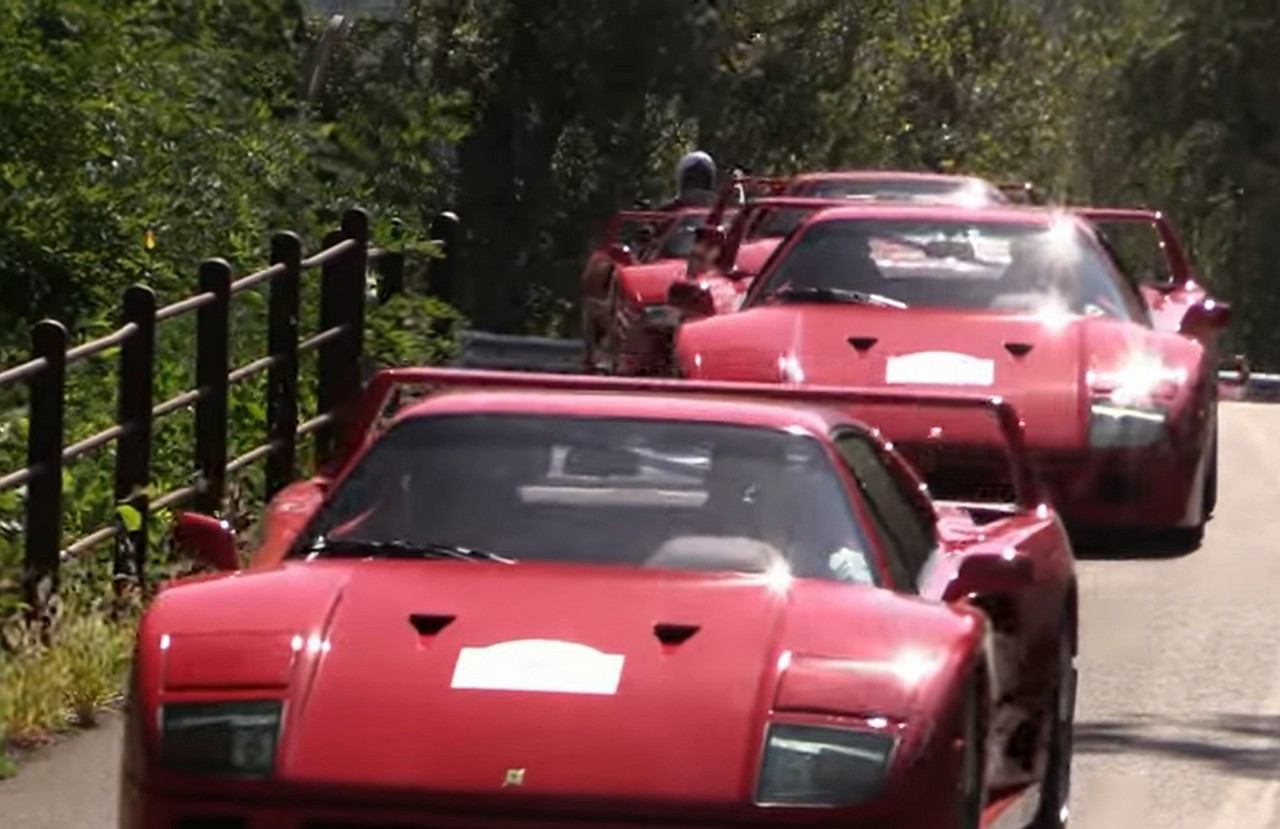 Ferrari F40: gli highlights del Legacy Tour 2023 | Video - NotizieAuto.it