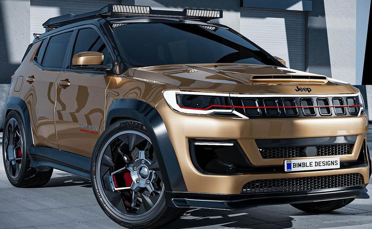 Jeep Compass Renegade: render di una versione selvaggia del SUV ...